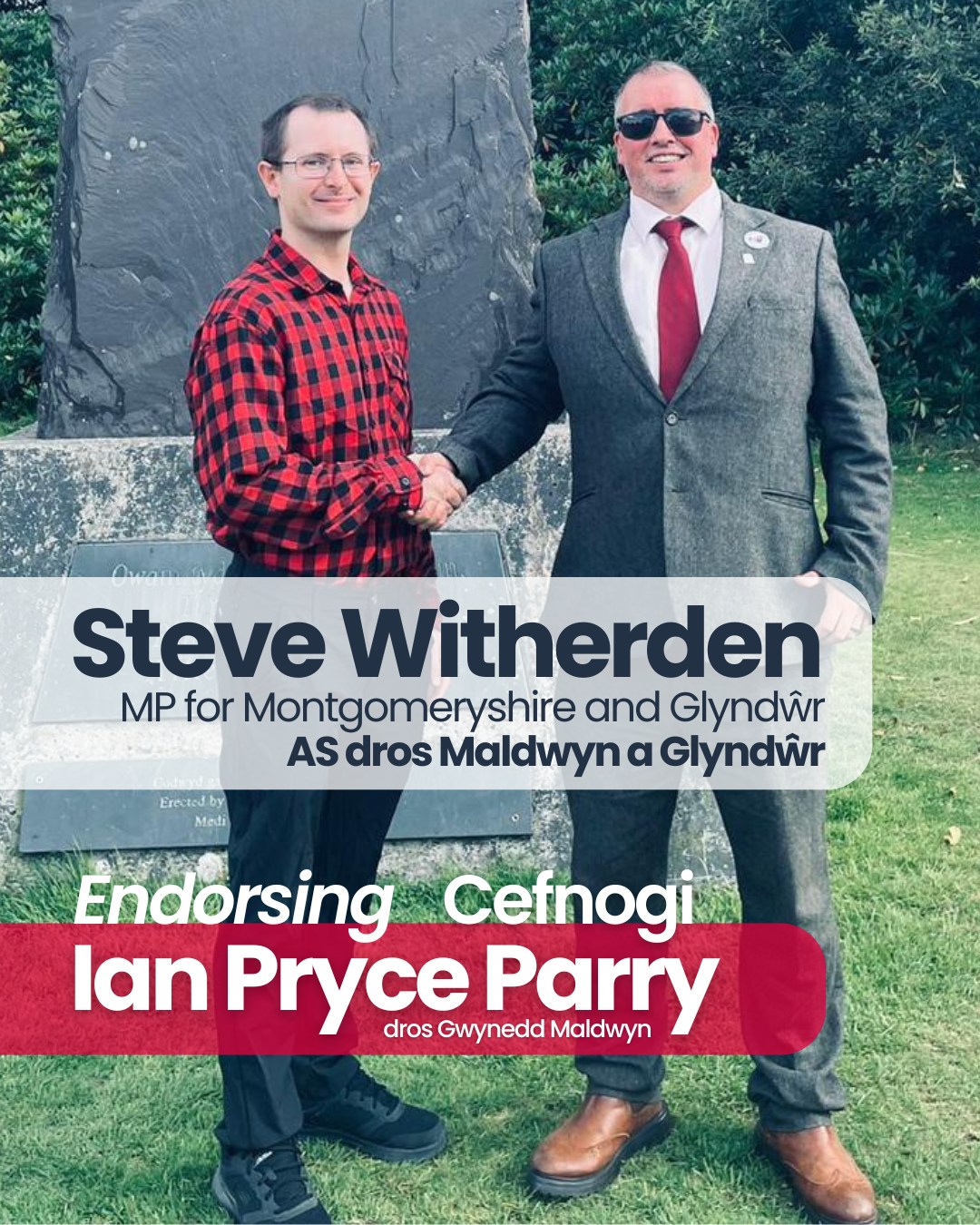 Endorsement by my local MP! – Ian Pryce Parry dros Gwynedd Maldwyn